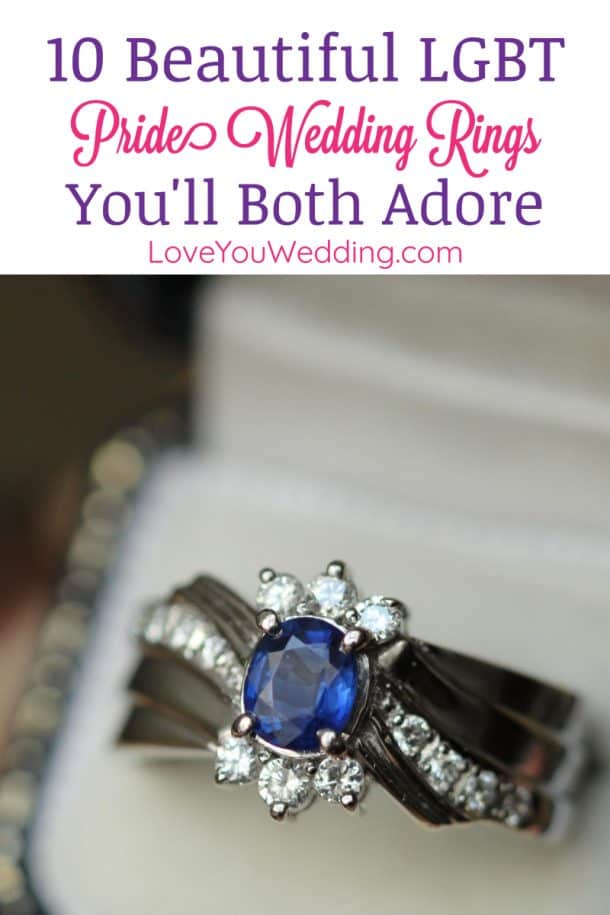 10 Beautiful Pride Wedding Rings You'll Both Adore