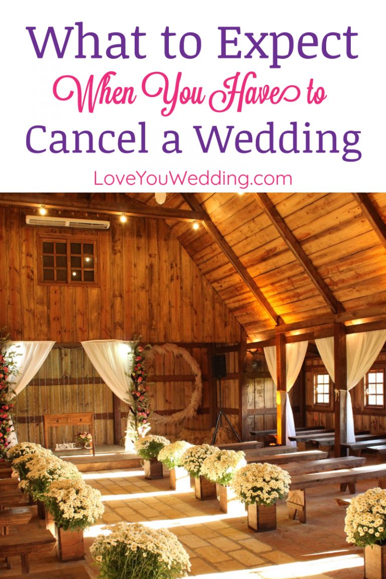What to Expect When Canceling a Wedding