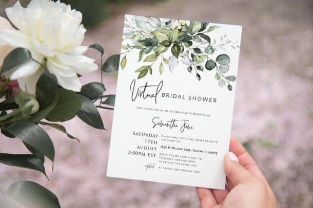 7 Outstanding Virtual Bridal Shower Invitations That Capture the Spirit ...