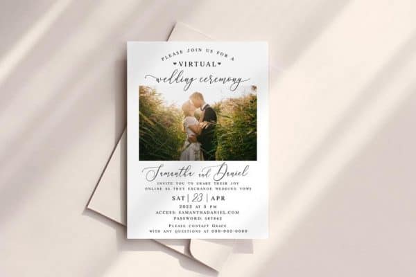 Complete Guide to Virtual Wedding Invitations (with 5 Gorgeous ...