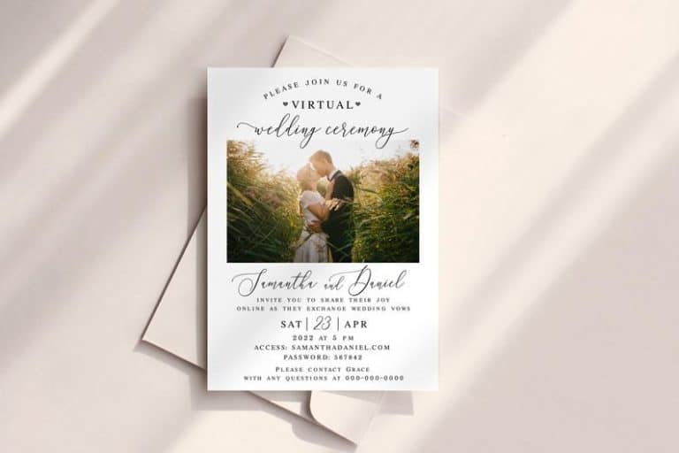 Complete Guide to Virtual Wedding Invitations (with 5 Gorgeous ...
