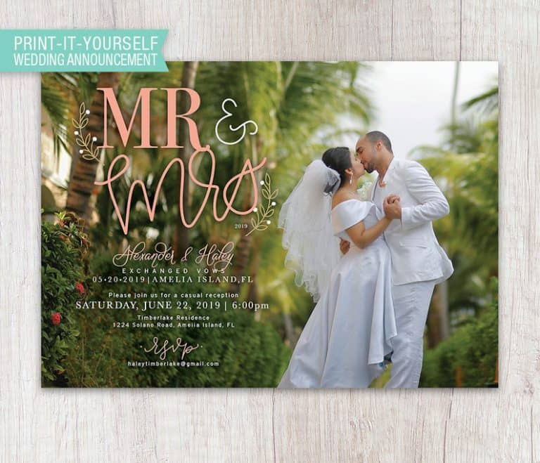 Elopement Party Invitations: 9 Precious Ideas for Your Big Day