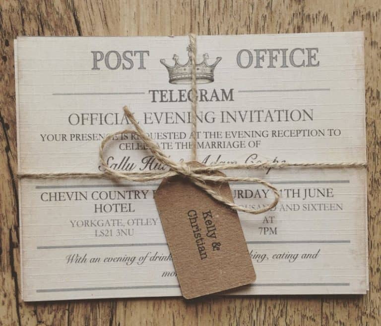 8 Creative Vintage Wedding Invitations