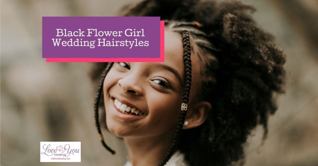 16 Elegant Black Flower Girl Wedding Hairstyles