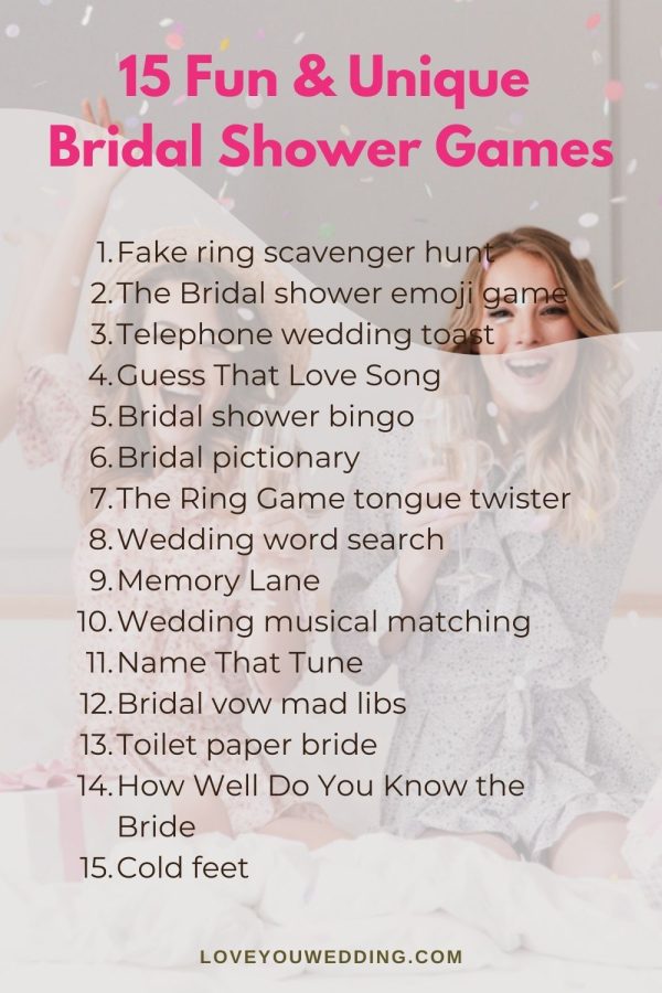 15 Best Bridal Shower Games