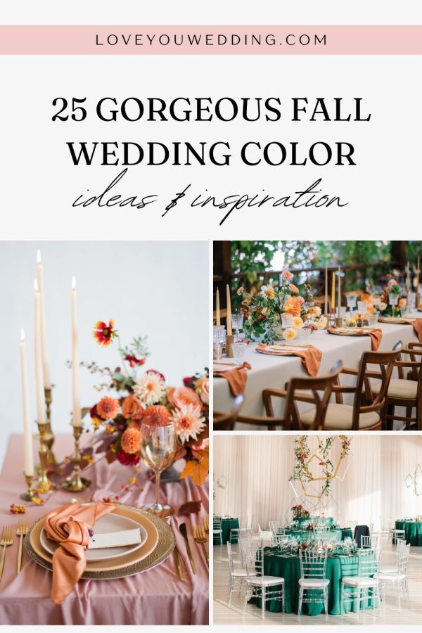 25 Best Fall Wedding Colors (Stunning Palettes & Trends)