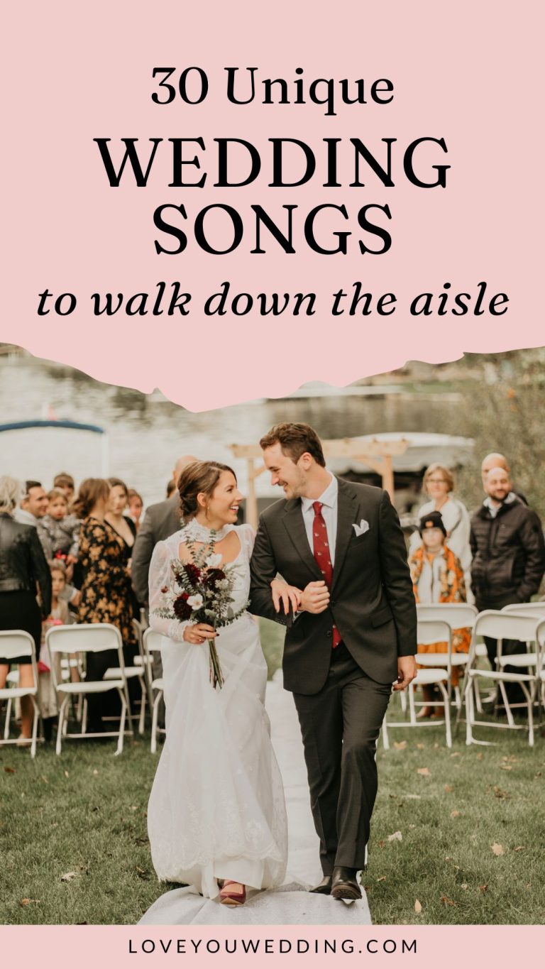 30 Unique Wedding Songs to Walk Down The Aisle