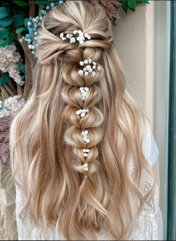 30+ Gorgeous Bohemian and Rustic Wedding Hairstyles Inspiration For Your Special Day