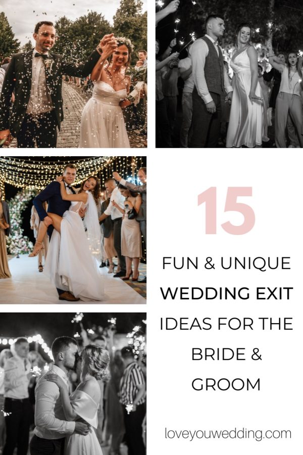 Bride and Groom Exit Ideas: 15 Unique and Memorable Ways