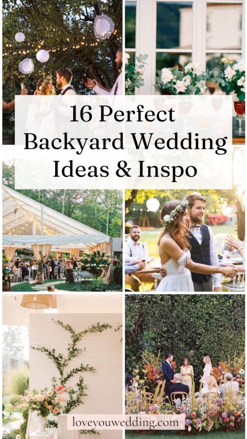 16 Magical Small Backyard Wedding Ideas For an Intimate Celebration