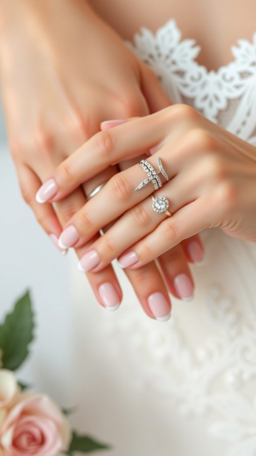 15 Stunning Short Wedding Nail Ideas for Brides
