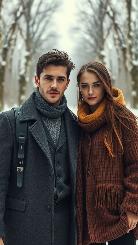 21 Cozy Winter Engagement Photo Outfit Ideas for Your Perfect Shot