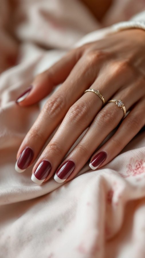 15 Stunning Maroon Wedding Nail Ideas for Your Big Day