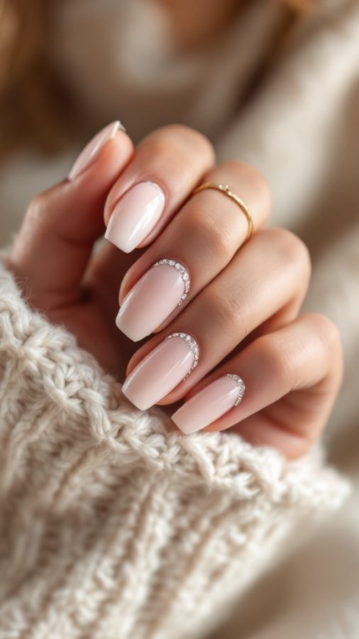 15 Stunning Wedding Nail Designs with Rhinestones