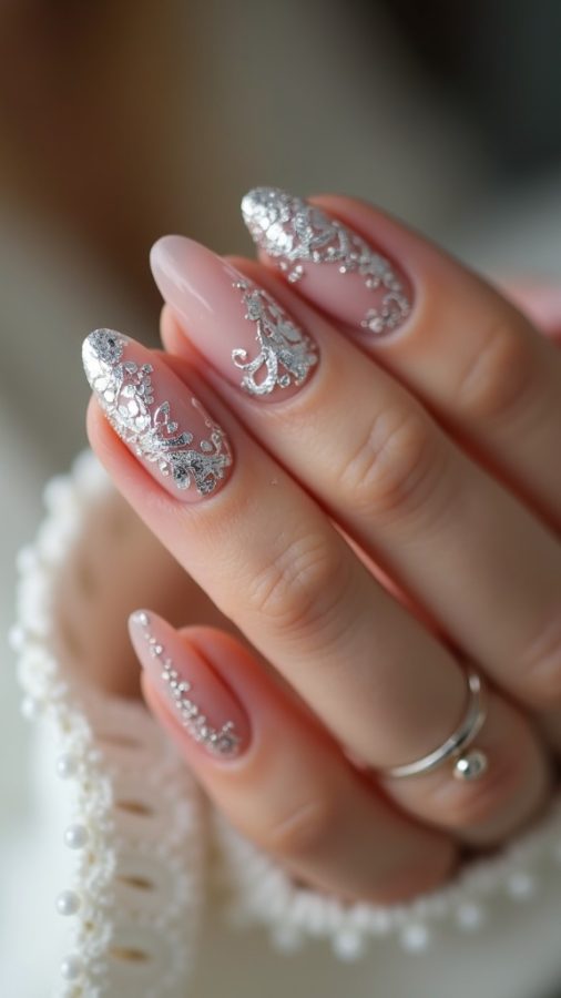 15 Stunning Silver Wedding Nail Designs for Your Special Day