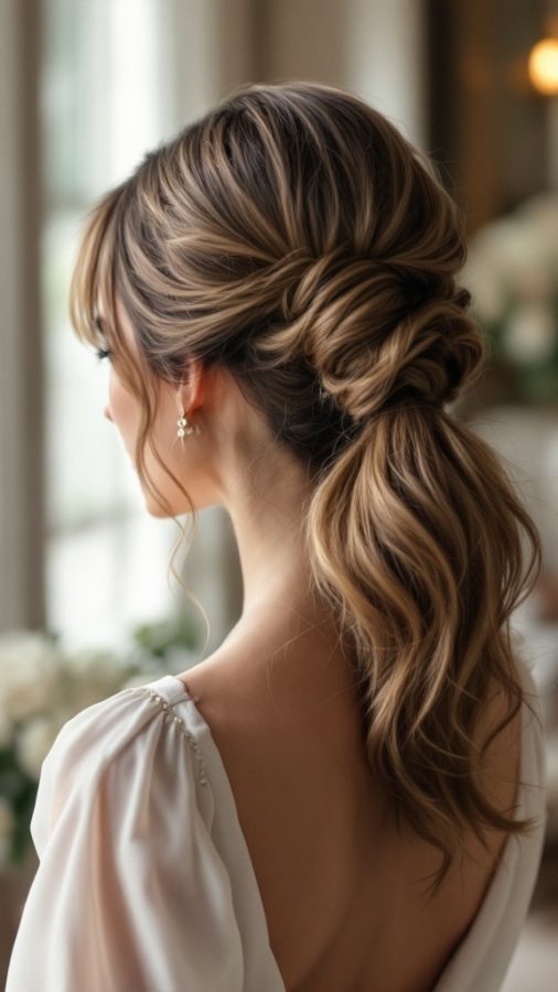15 Stunning Side Ponytail Wedding Hairstyles You’ll Adore