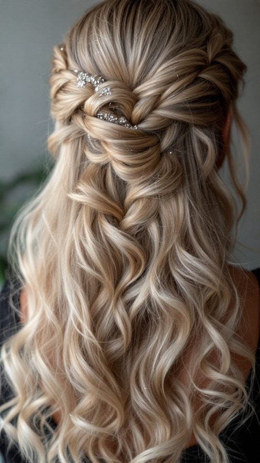 15 Stunning Half Up Half Down Braided Hairstyles for Bridesmaids