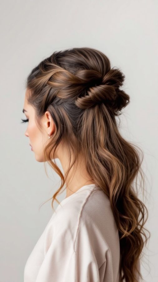 15 Stunning Sleek Half Up Half Down Hairstyles to Try