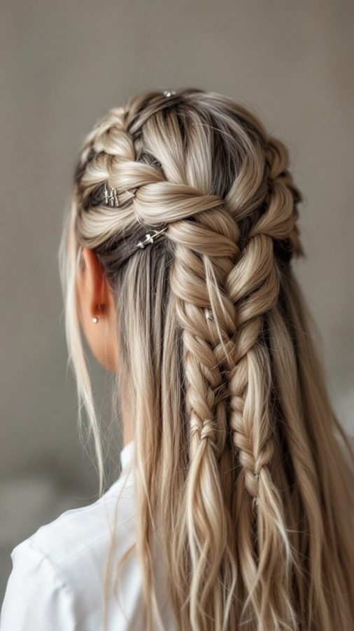 15 Stunning Half Up Half Down Braided Hairstyles for Bridesmaids