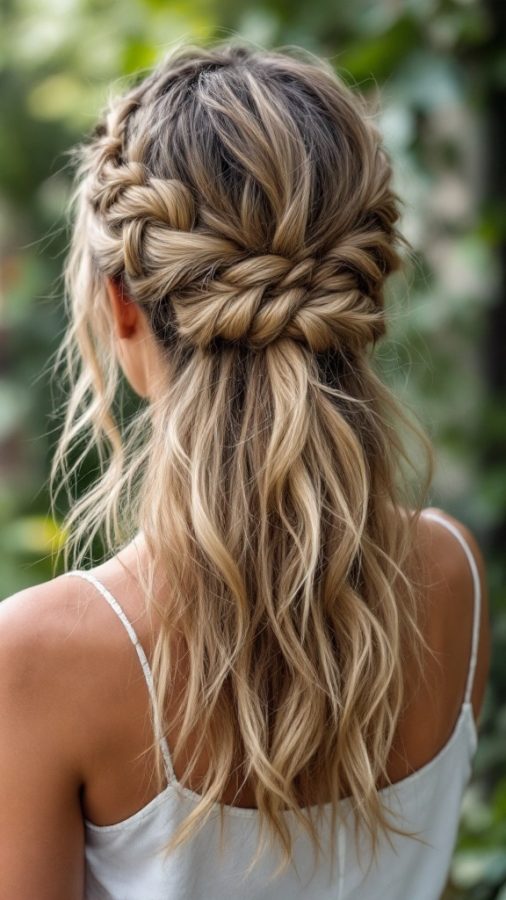 15 Stunning Twisted Half Up Half Down Hairstyles to Try