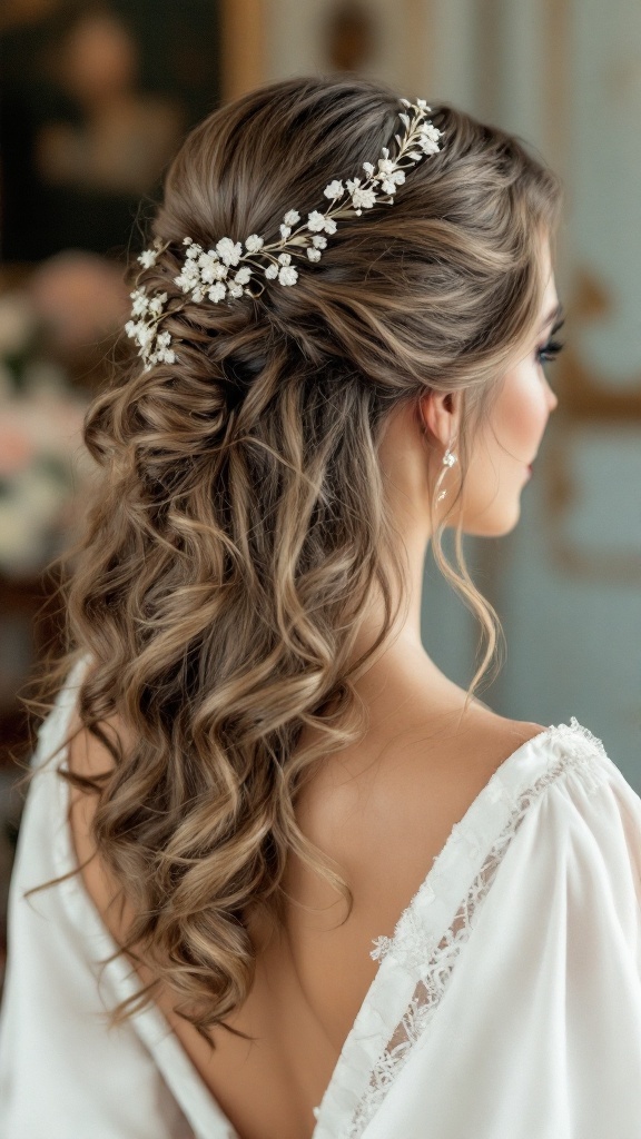 15 Gorgeous Half Up Half Down Wedding Hairstyles for Short Hair