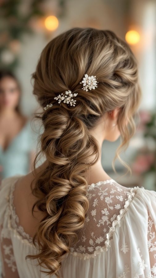 15 Stunning Side Ponytail Wedding Hairstyles You’ll Adore