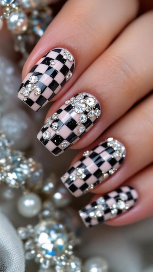 15 Stunning Checkered Nail Art Designs to Try Today