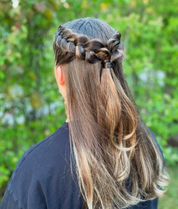 20 Stunning Half Up Half Down Braid Hairstyles for Bridesmaids