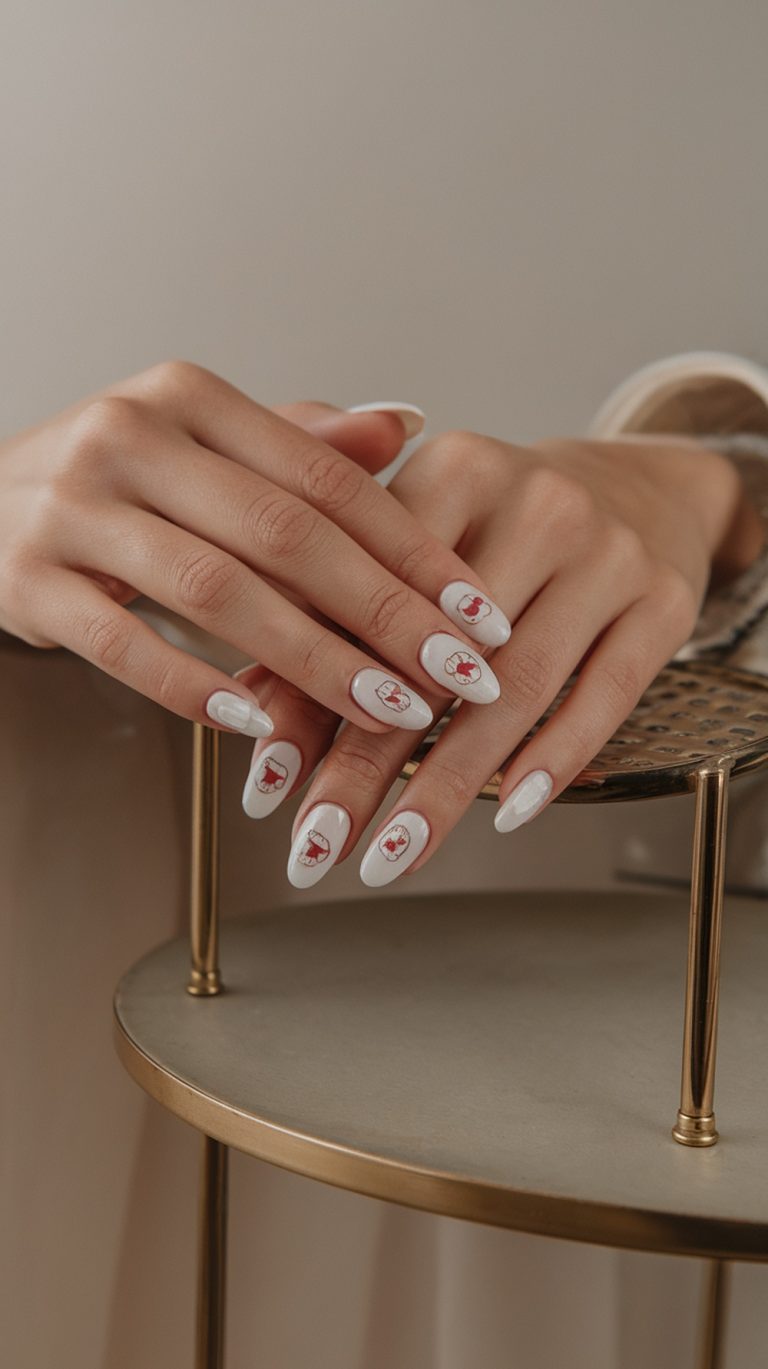 15 Stunning Short White Nail Designs to Try This Season