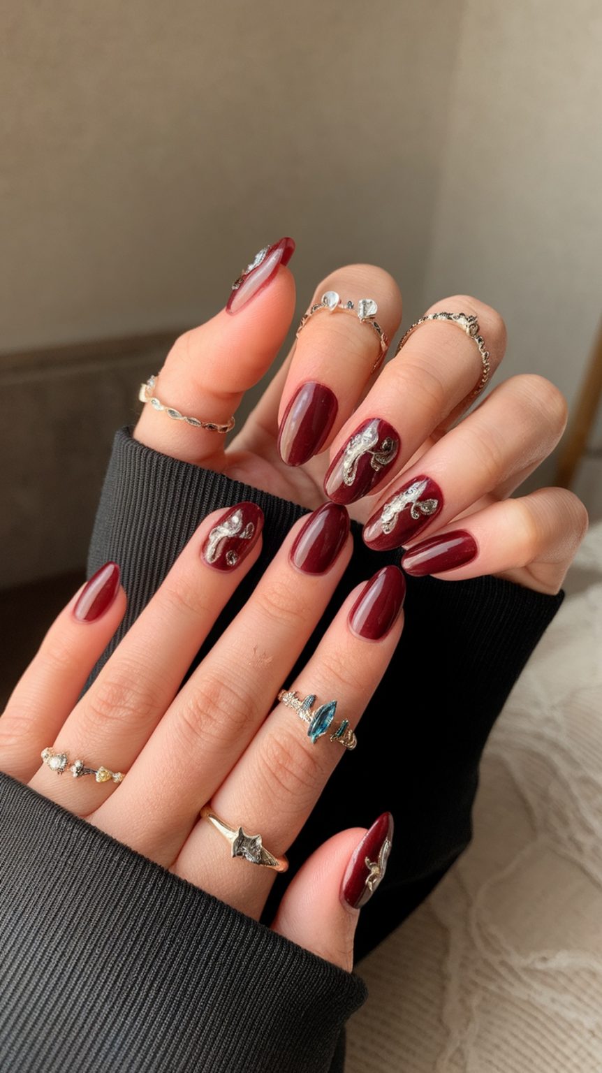 15 Stunning Red Wine Nail Designs to Try This Season