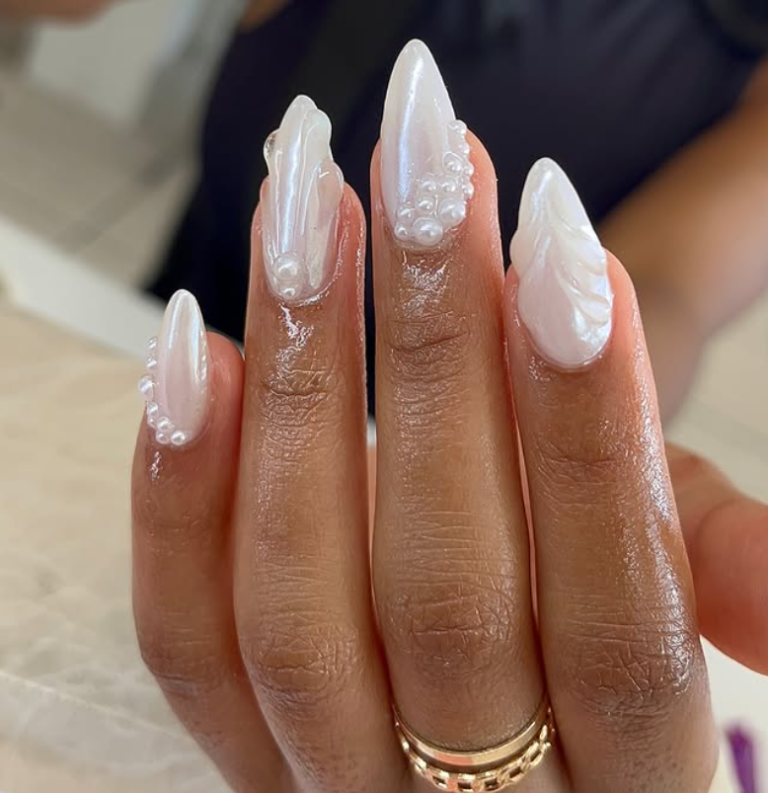 15 Stunning Wedding White Nail Ideas for Your Big Day